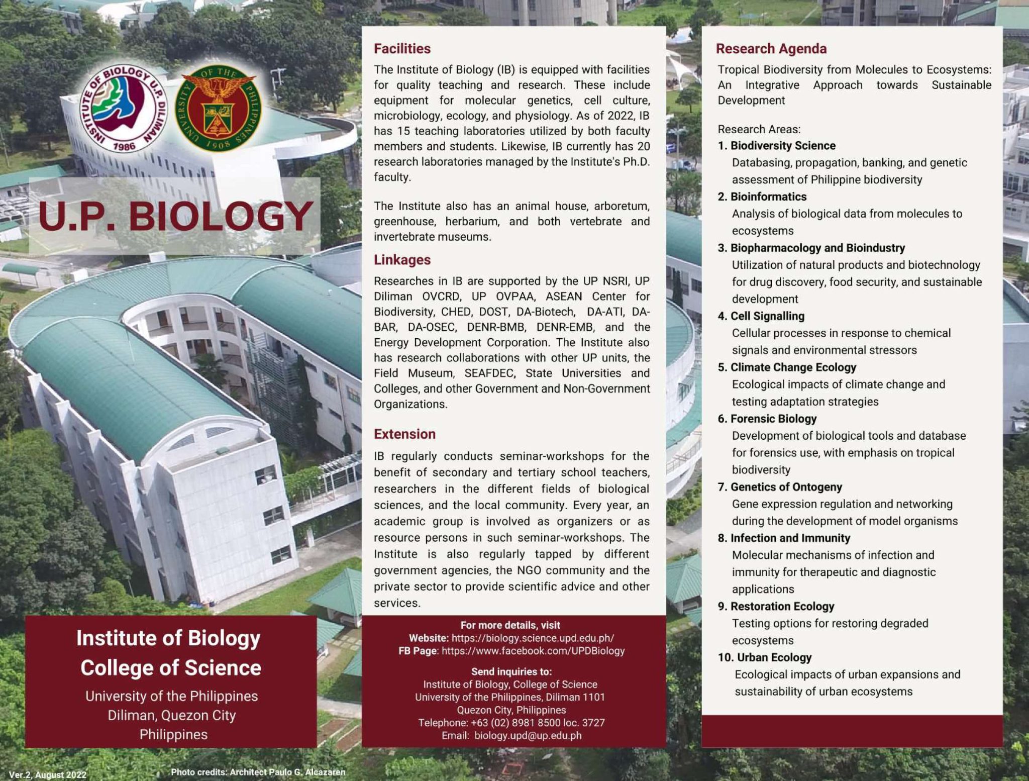 Brochures – Institute of Biology