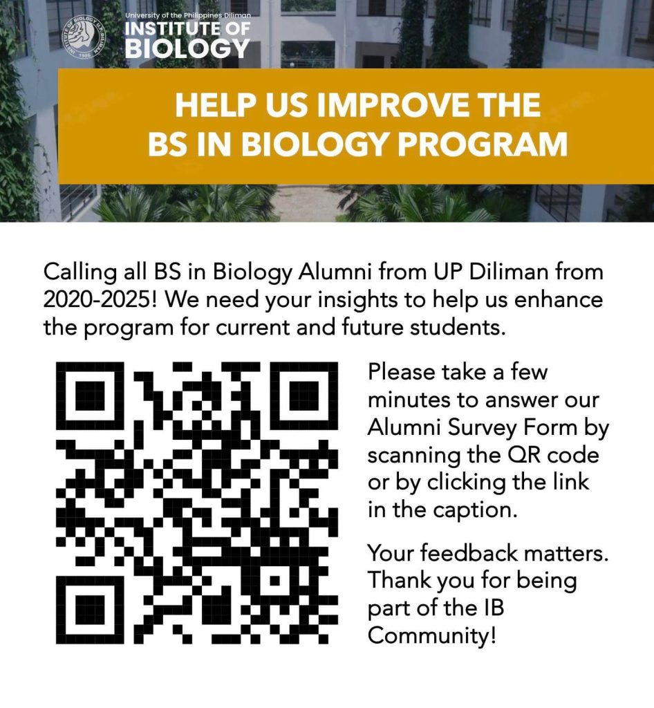 Help us improve the BS in Biology Program! – Institute of Biology
